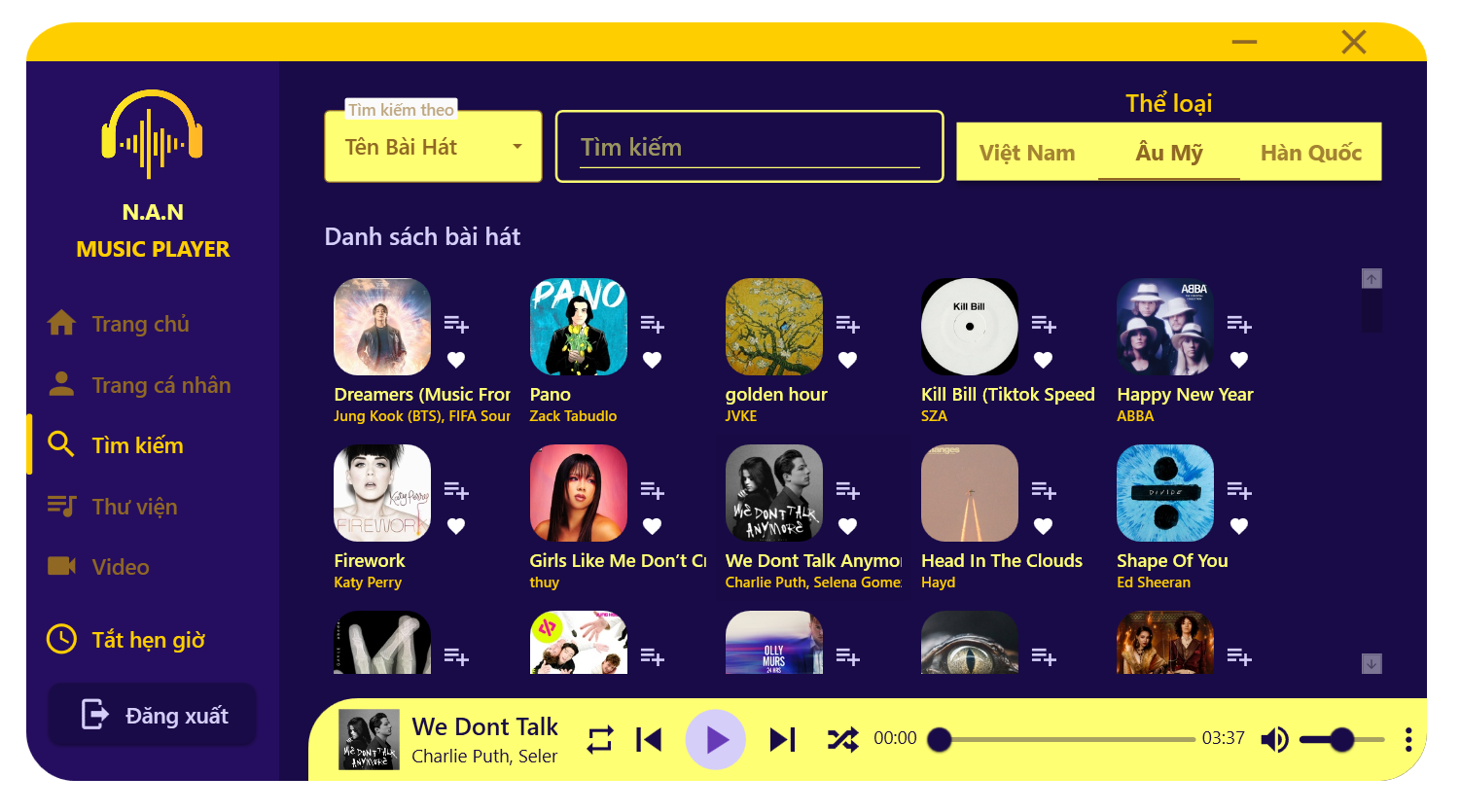 GitHub - AnhHa03/Music_Player