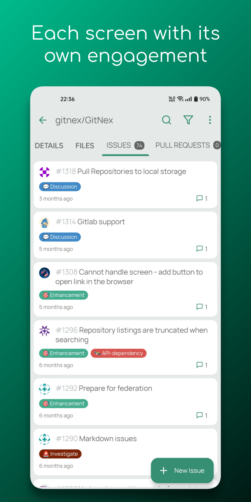 GitHub - gitnex-org/gitnex: Android client for Forgejo(https://codeberg.org), Gitea(https ...