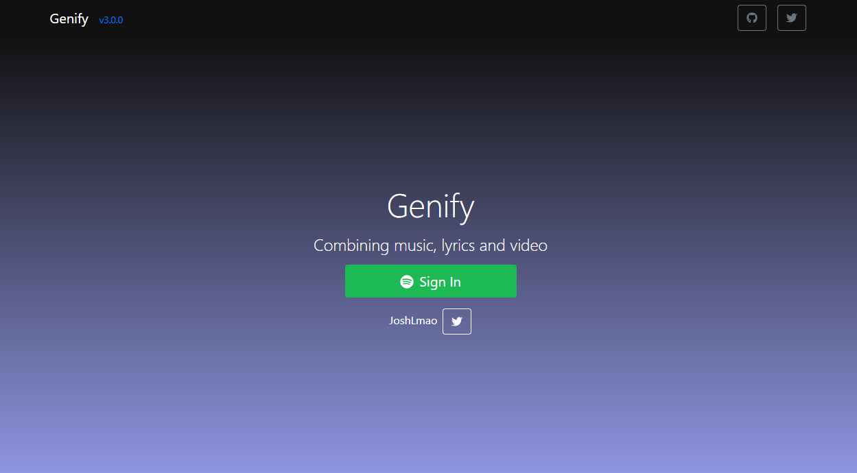 GitHub - JoshLmao/Genify: 🎵 Lyrics for your current Spotify song ...