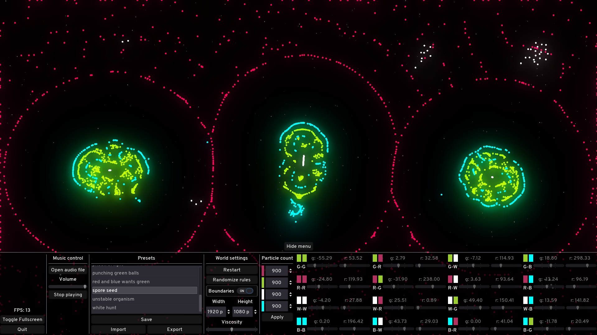 GitHub - NiclasEriksen/game-of-leif: A particle simulation based purely on attraction and ...
