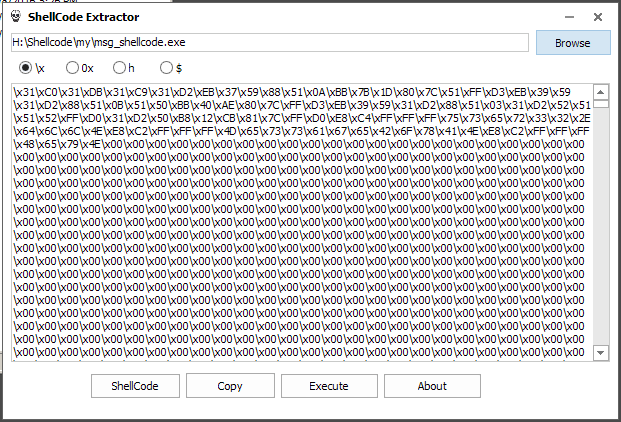 GitHub - OsandaMalith/ShellCode-Extractor: This tool will extract the opcodes from the .text ...