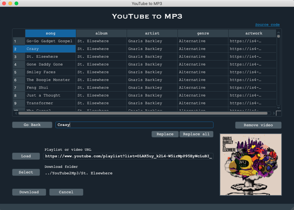 GitHub - ryolambert/YouTube2Mp3: A desktop application to download ...