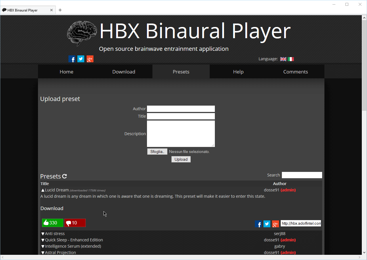 GitHub - adolfintel/hbx: Free and Open Source Binaural Beats Application