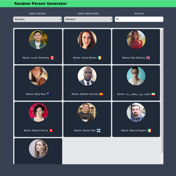 GitHub - Castrosteven/random-person-generator