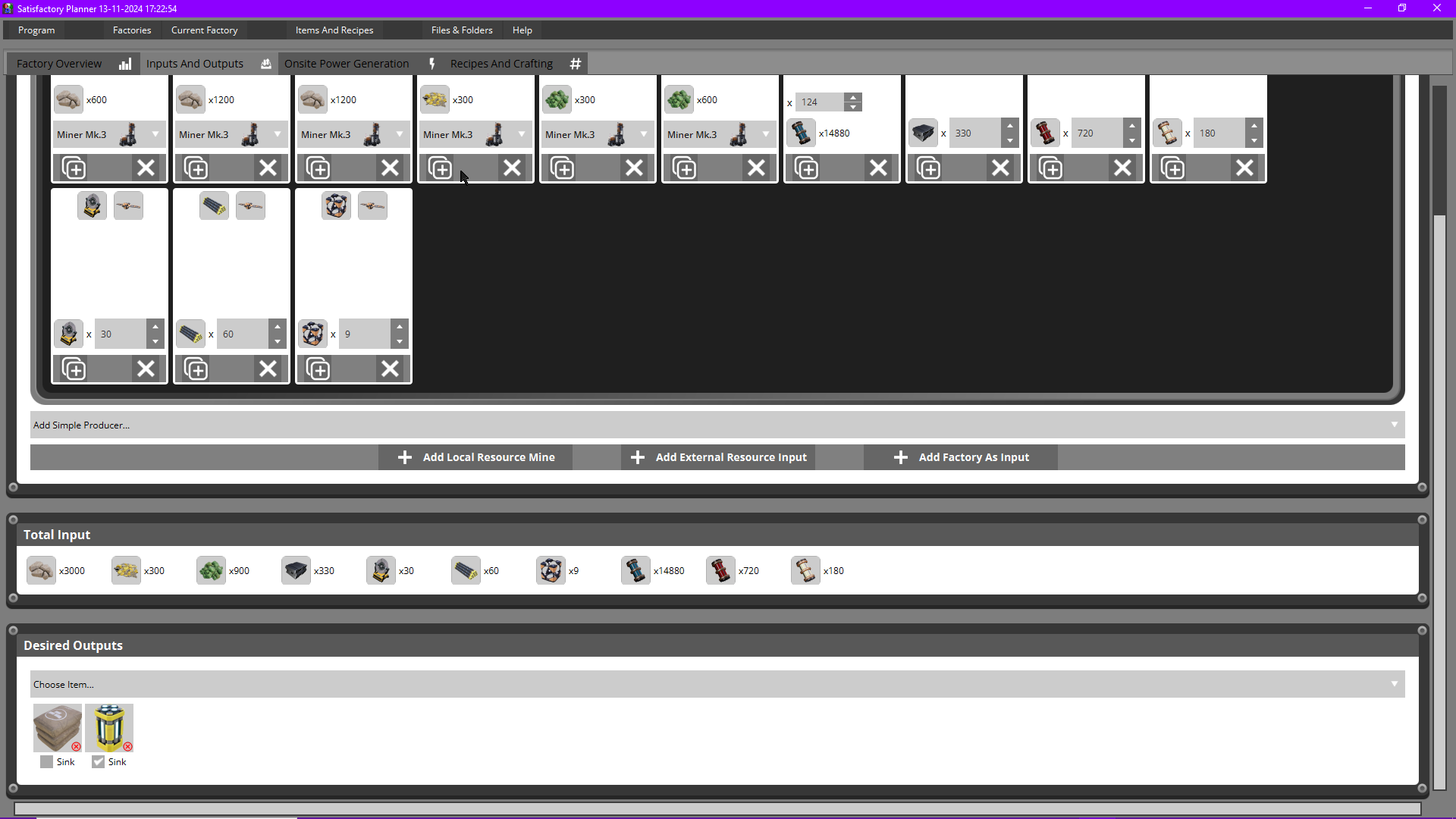 GitHub - ReikaKalseki/Satisfactory-Planner: A tool for planning efficient self-contained ...
