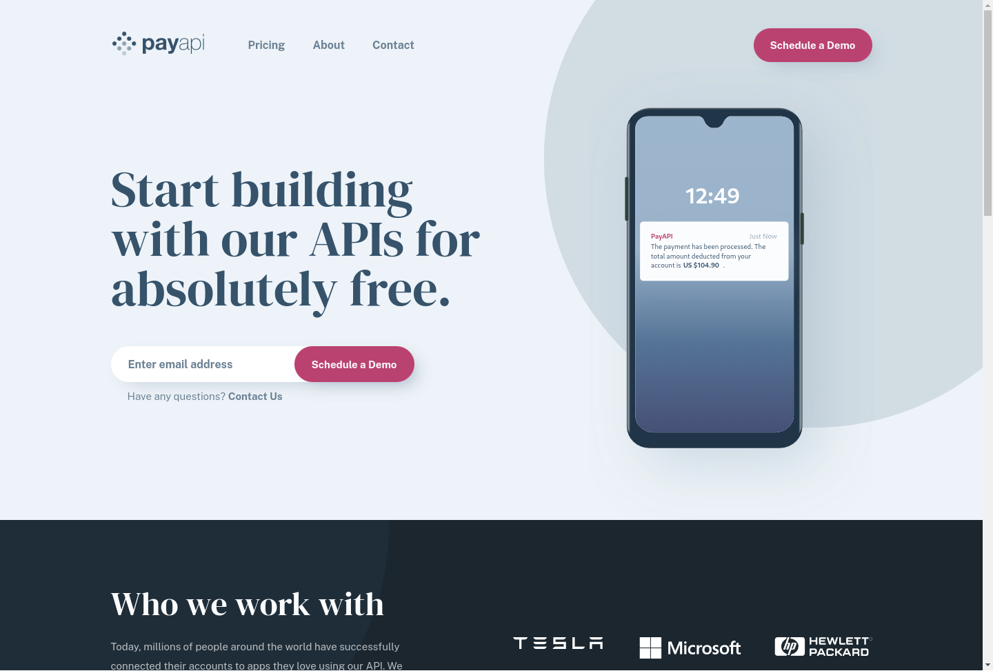 GitHub - ABojo/pay-api: A multi-page static website for an API service.