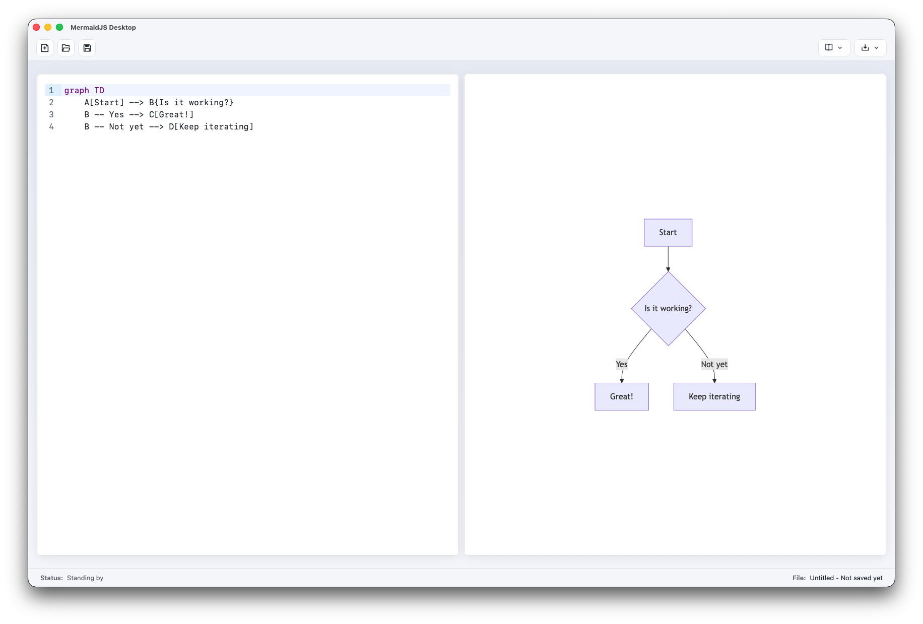 GitHub - skydiver/mermaidjs-desktop-client: Desktop editor for Mermaid diagrams with real-time ...
