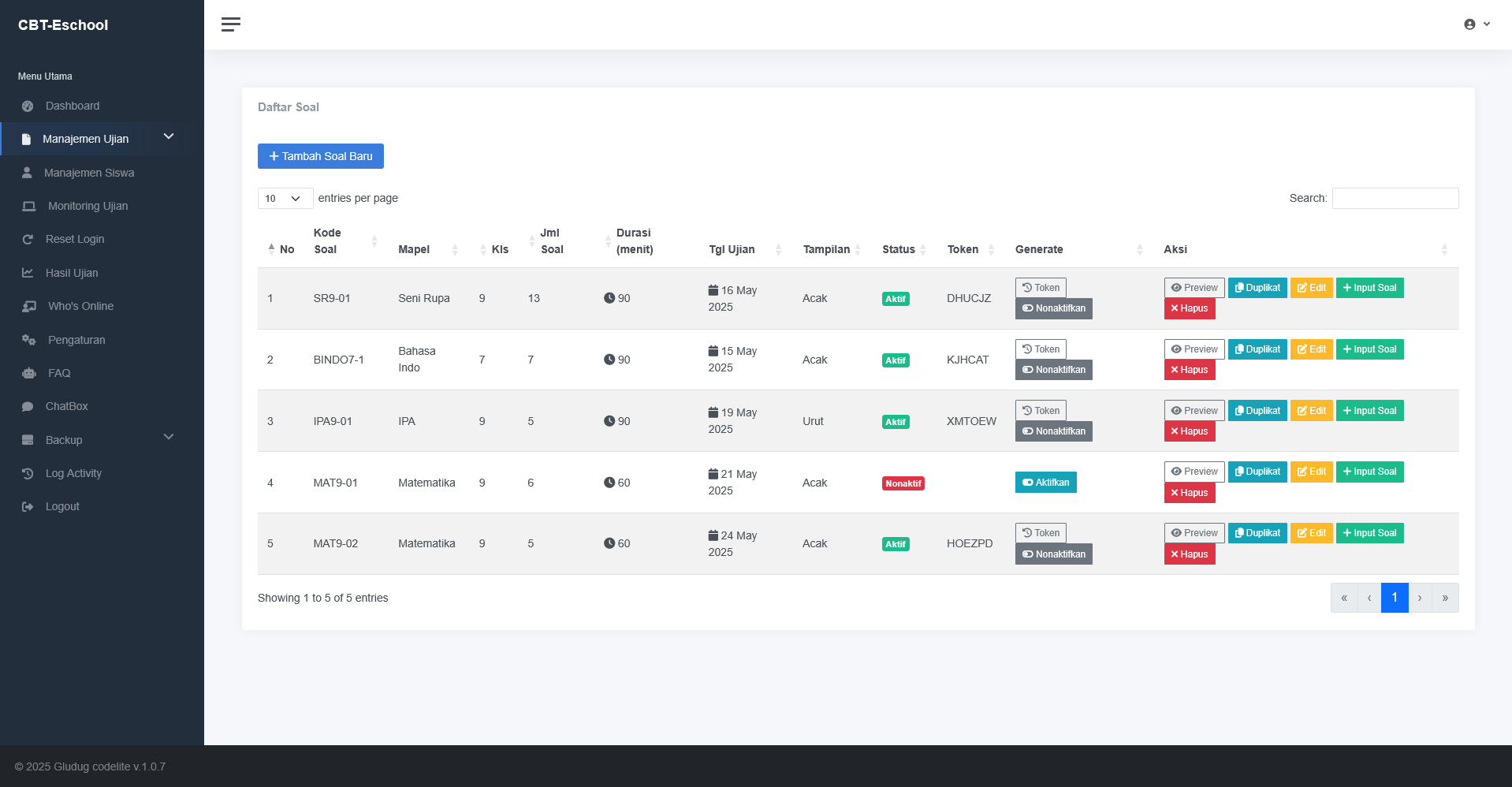 GitHub - gludugbanyu/cbt-eschool: CBT soal AKM. Php 8, Javascript, MySql Aplikasi ujian berbasis ...