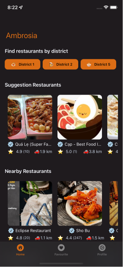GitHub - bmhuyquoc104/Ambrosia: Restaurant IOS Discover App