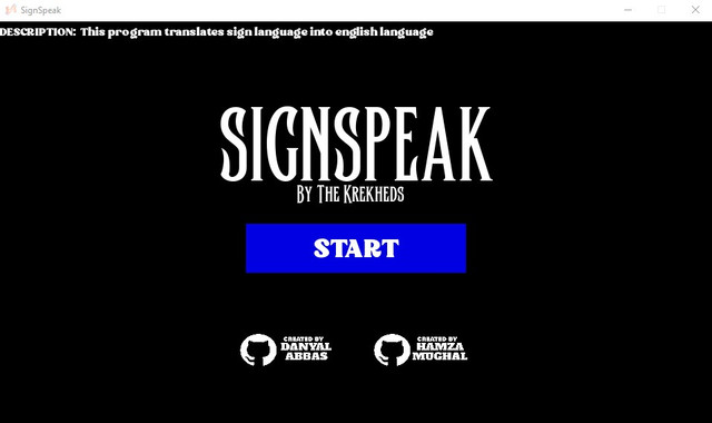 GitHub - DanyalAbbas/SignSpeak: "Signspeak" is a cutting-edge machine learning project that ...