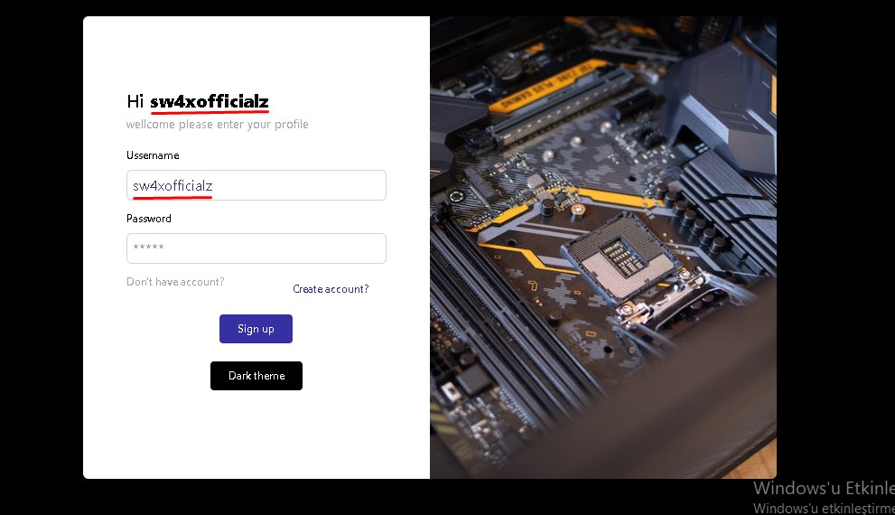 GitHub - sw4xofficialz/tailwindcss-login-page: Modern UI Login Page