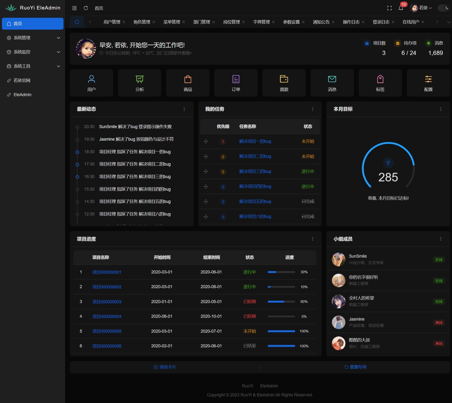 GitHub - ytcheng/ruoyi-ele-admin: 🎉 RuoYi 框架前端部分使用 Vue3、ElementPlus、EleAdminPlus 的实现