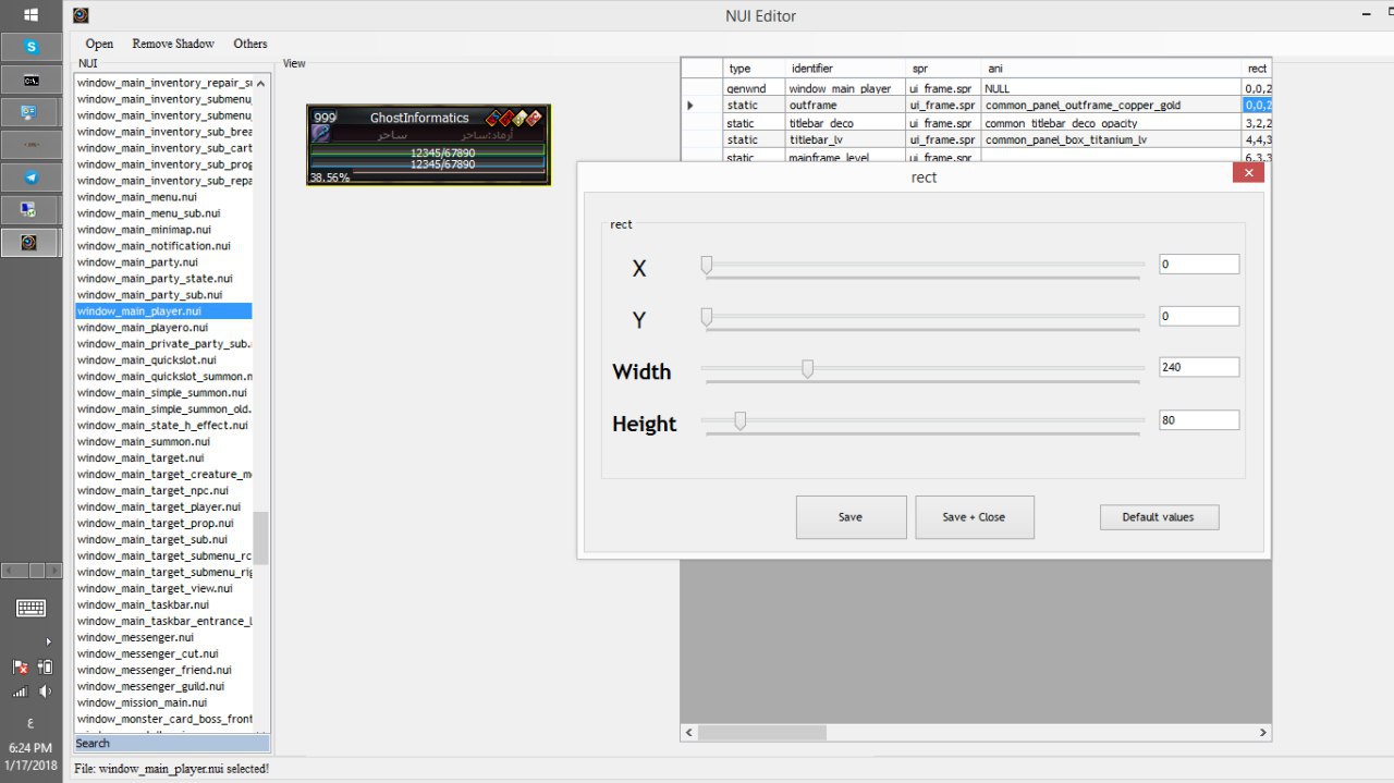 GitHub - Alaa-abdulridha/NUI-Editor: UI Editor for rappelz game