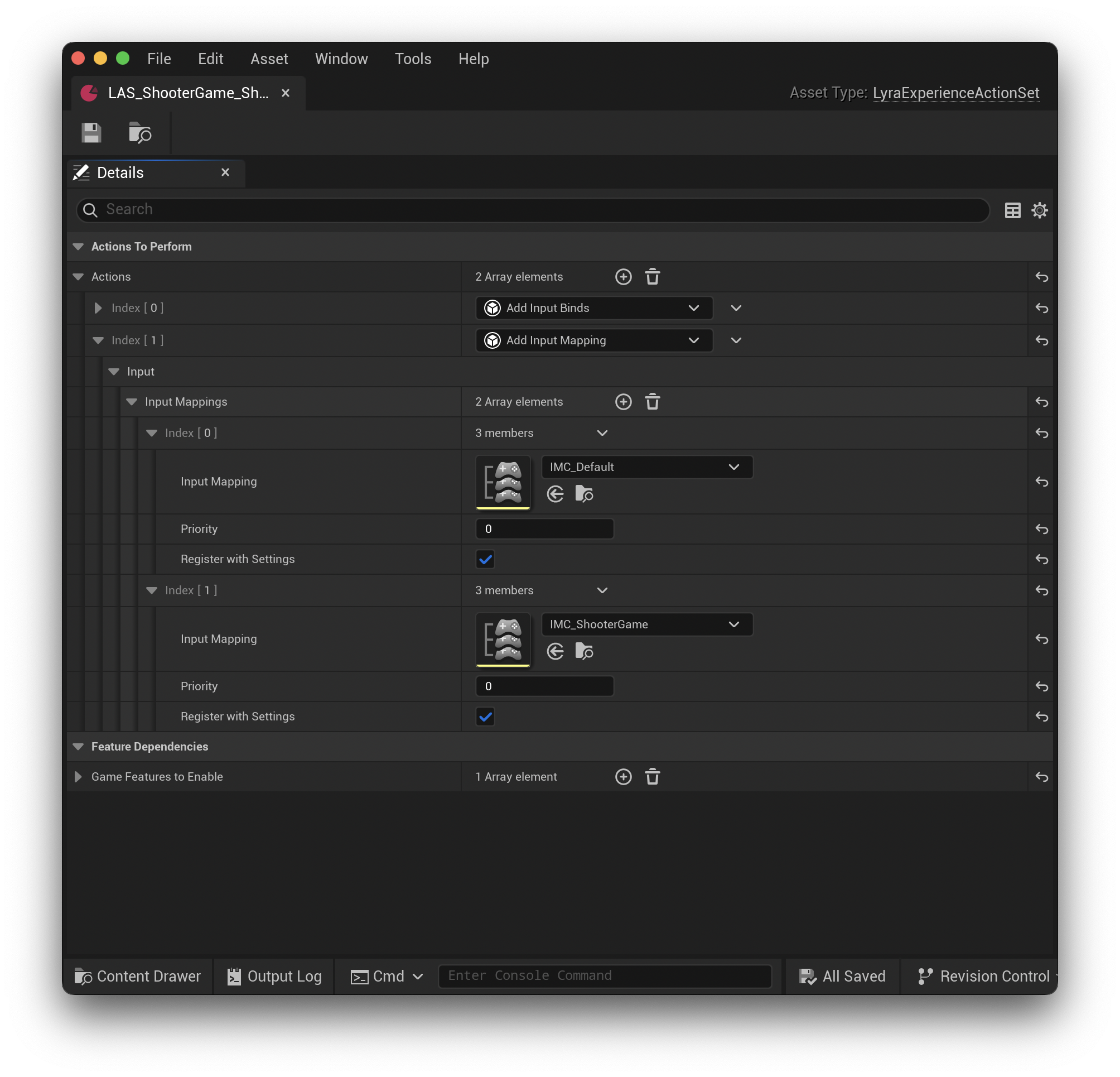 Bug Fix: Lyra 5.5 error: `Failed to load asset [/Game/Input/Mappings/IMC_Default_KBM.IMC_Default ...
