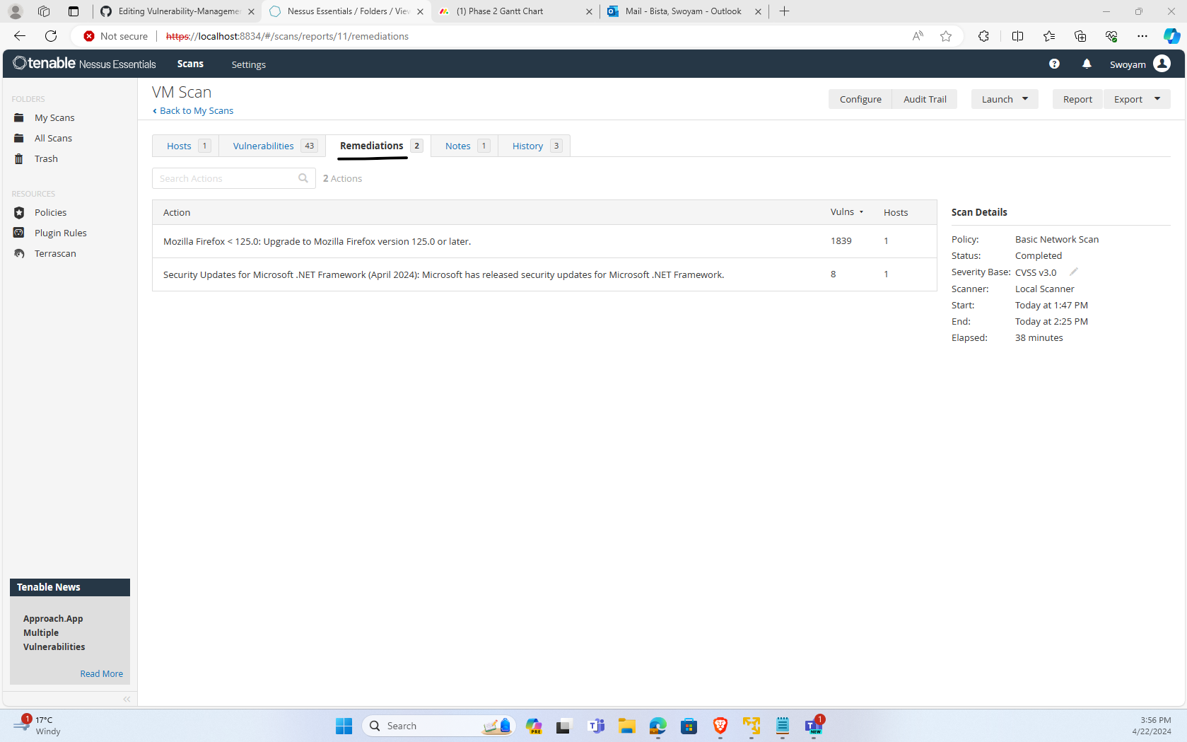 GitHub - Swoyam21/Vulnerability-Management-with-Nessus