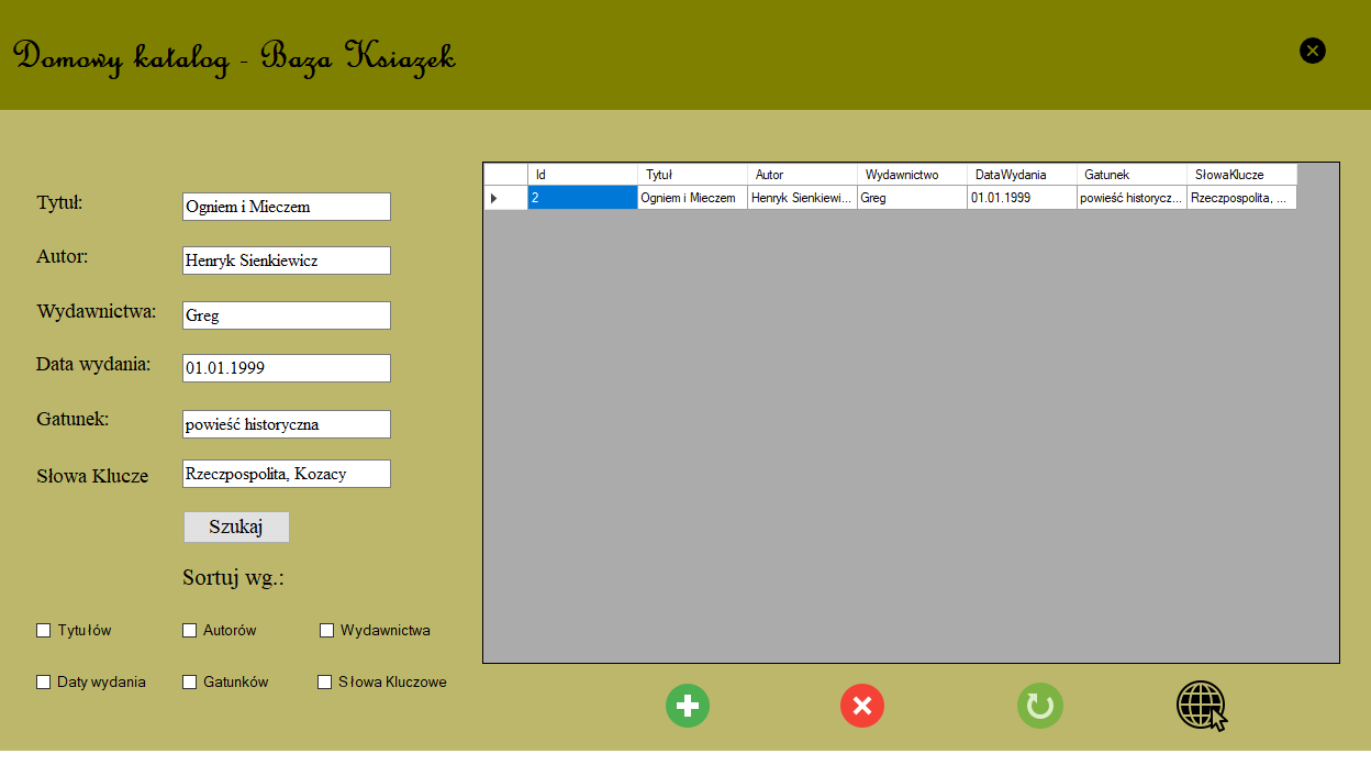 GitHub - Marcin499/Domowy-katalog: Aplikacja wykorzystująca baze MS SQL do gromadzenie danych