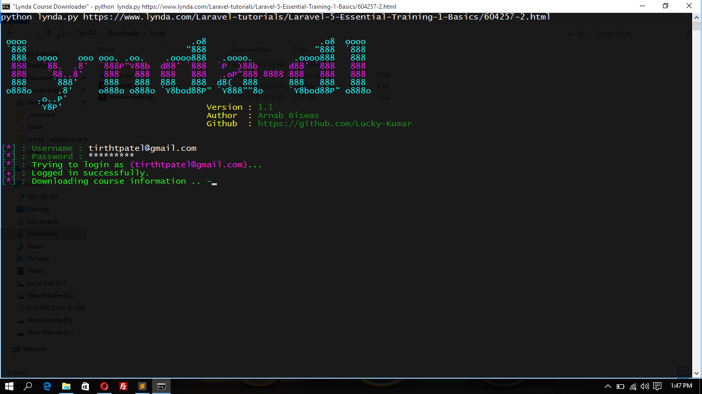 GitHub - Rex-Arnab/Lynda-Course-Downloader: Download any Lynda COurse You want for free . All ...