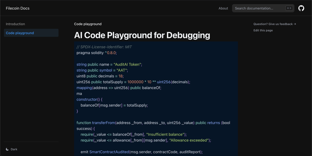 GitHub - mendsalbert/filecoin-ai-code-playground