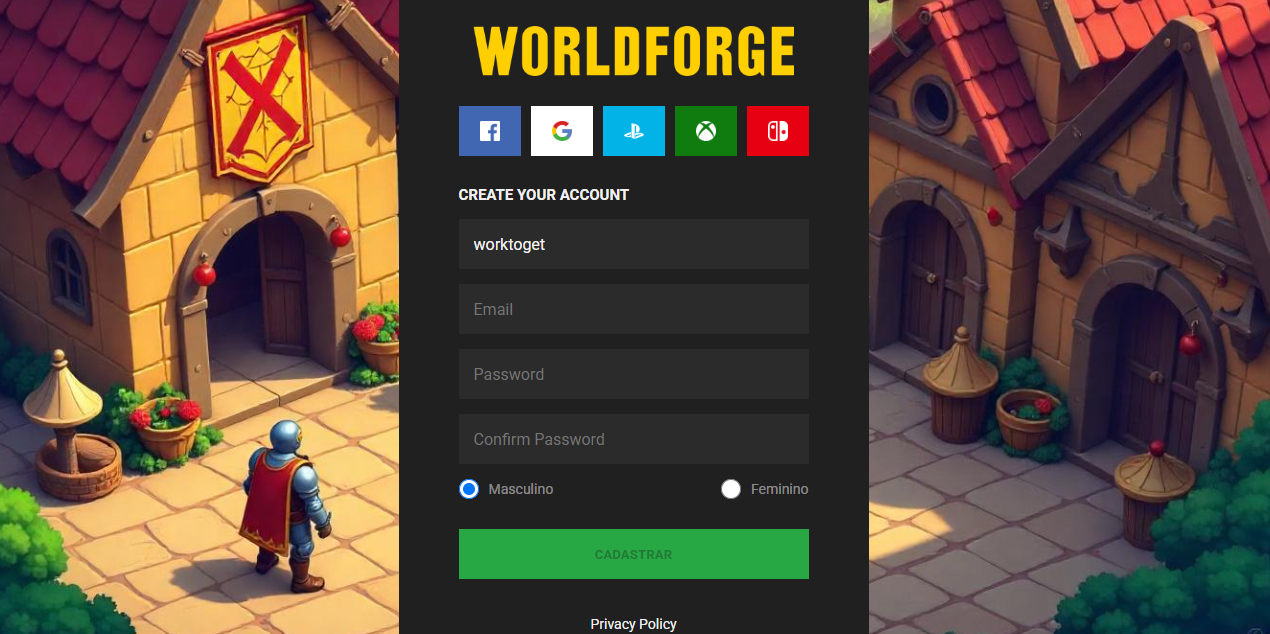 GitHub - ifernandosena/WorldForge: RPG - Crie sua conta se aloque no ...