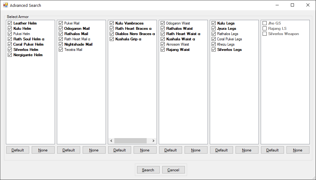 GitHub - asdasdasdasd7462/MHN-ASS: Athena's Armor Set Search for Monster Hunter NOW
