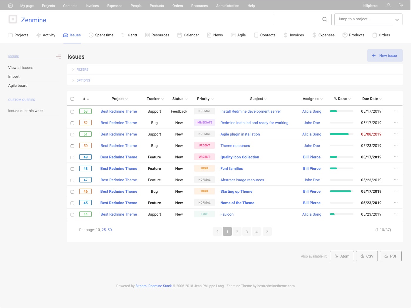 GitHub - bestredminetheme/zenmine: Best Redmine Theme with premium ...