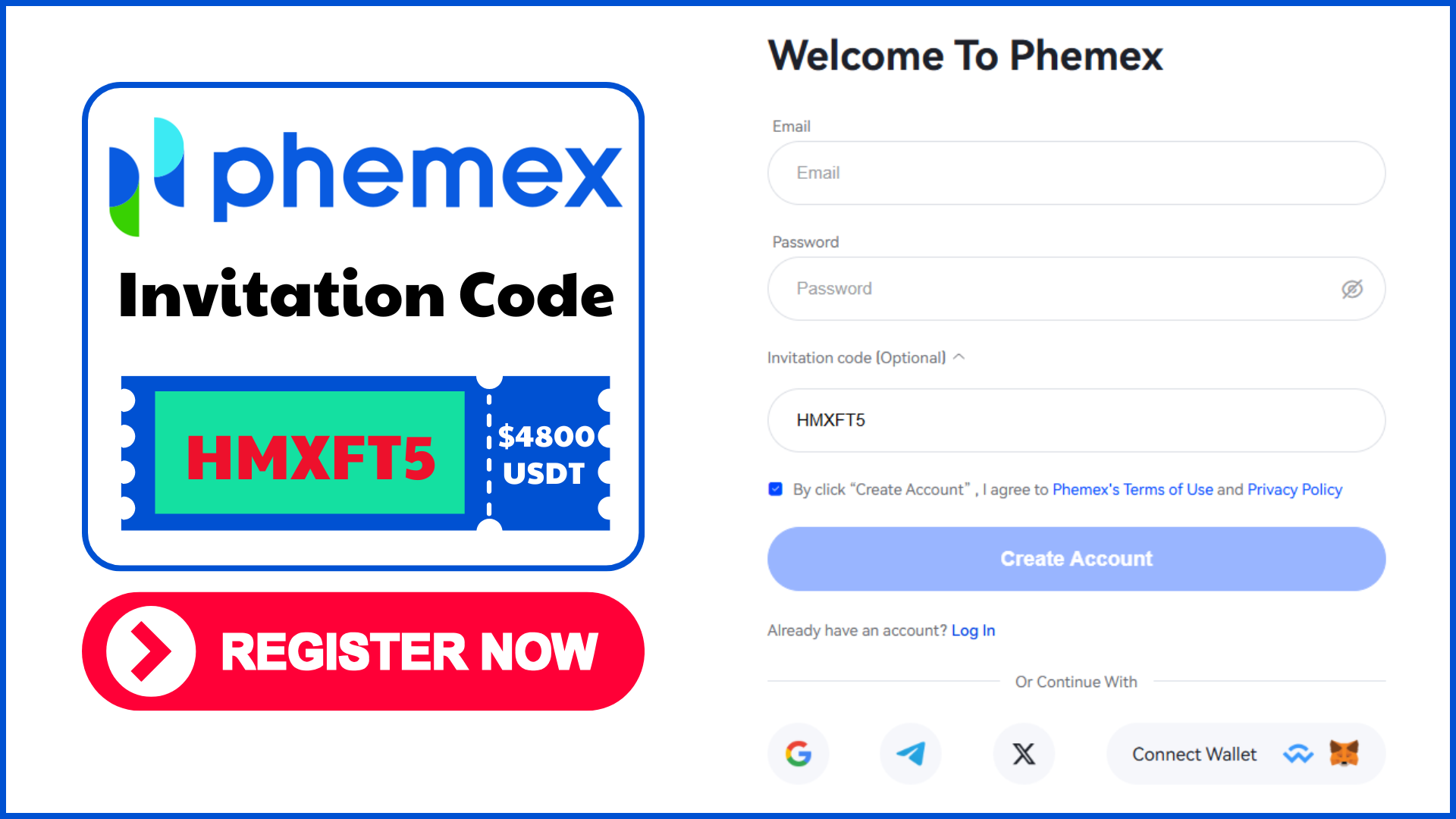 Phemex Invitation Code: HMXFT5 ( 4800 USDT Bonus ) · GitHub