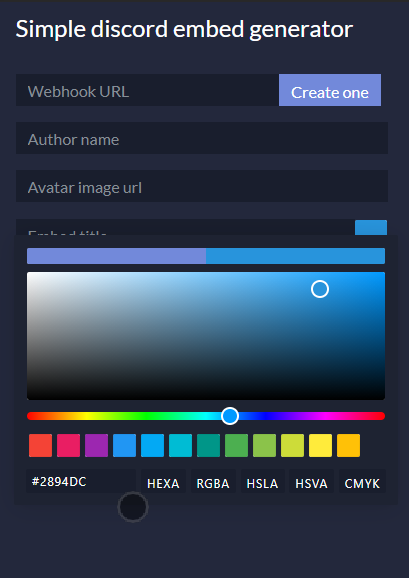 GitHub - Be1zebub/Discord-Embed-Generator: Tool with which you can ...