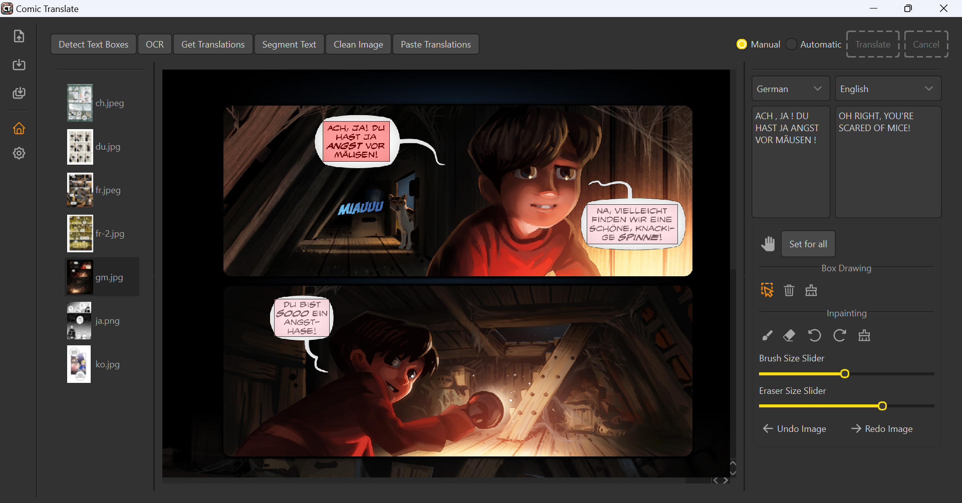GitHub - ogkalu2/comic-translate: Desktop app for automatically translating comics - BDs, Manga ...