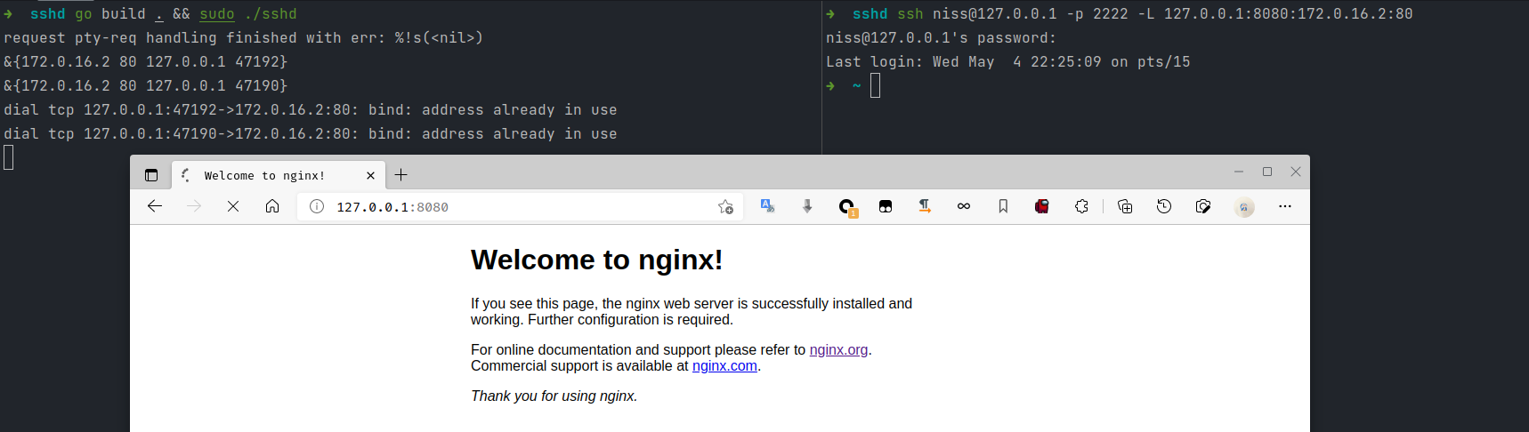 GitHub - NiShoushun/gosshd: golang ssh server lib