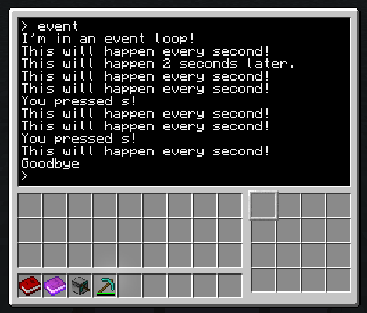 GitHub - Ferdi265/ComputerCraft-EventLoop: An implementation of an Event Loop for ComputerCraft ...