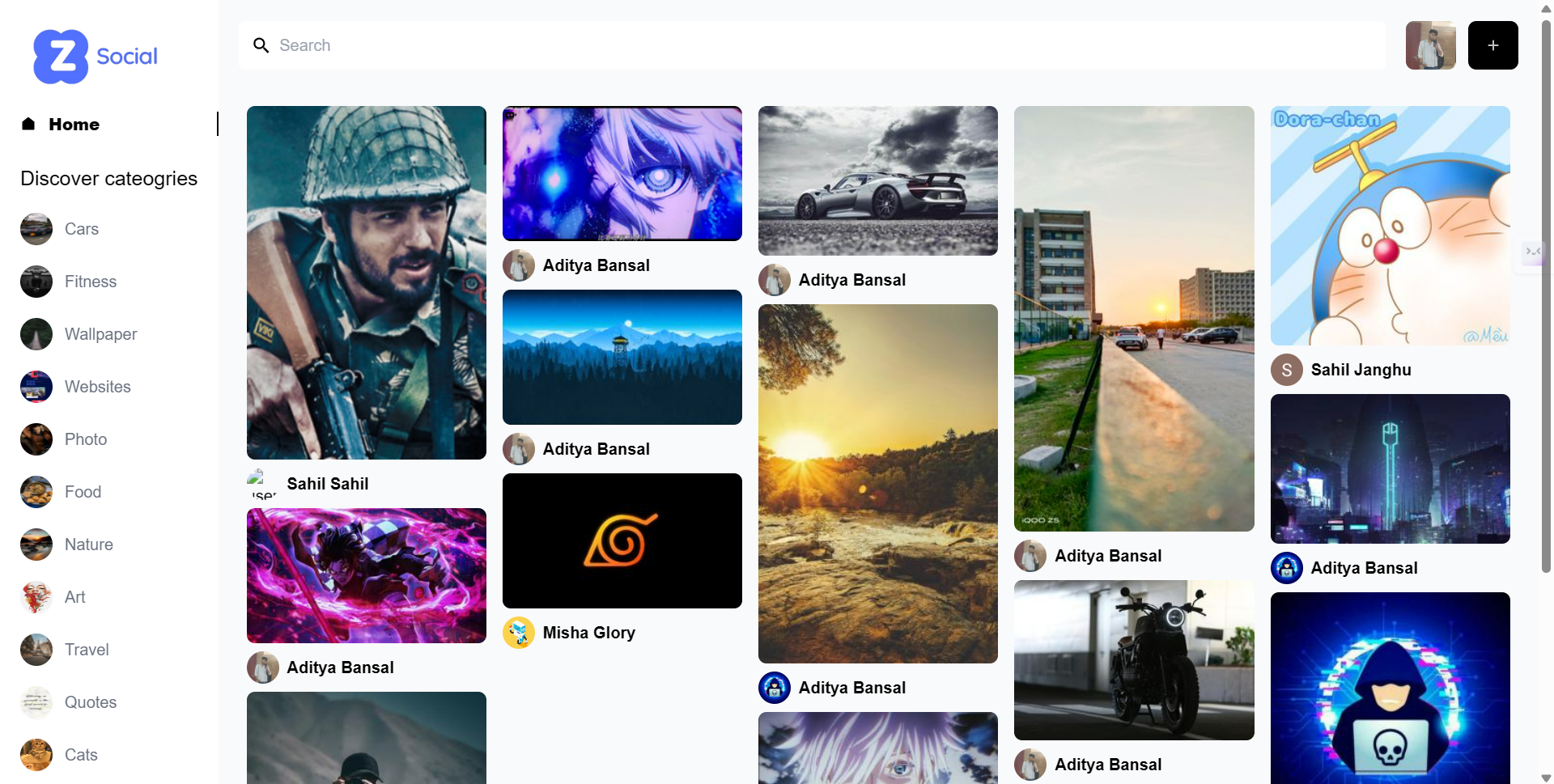 GitHub - aditya-bansal-7/z-social: A social media platform where users can share image to each other