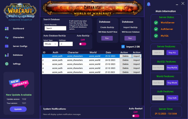 GitHub - Th3AnG3L/Azeroth-StartUp: Azeroth StartUp Tool - Advanced World of Warcraft Server ...