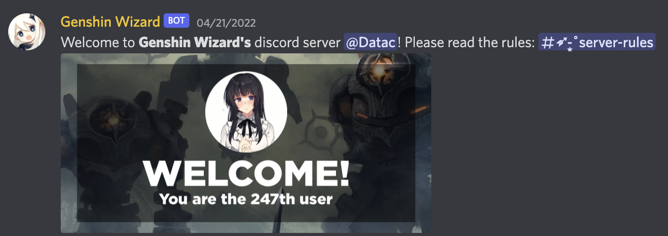 GitHub - hattvr/Welcomer-Bot: A discord bot to send beautiful custom ...
