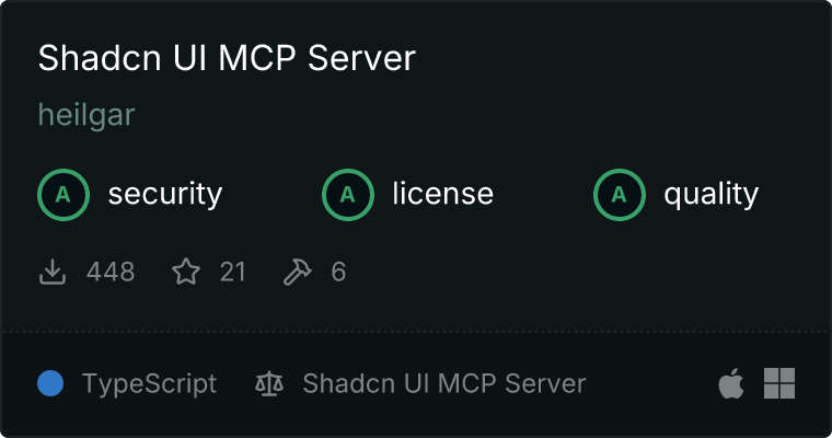 GitHub - heilgar/shadcn-ui-mcp-server