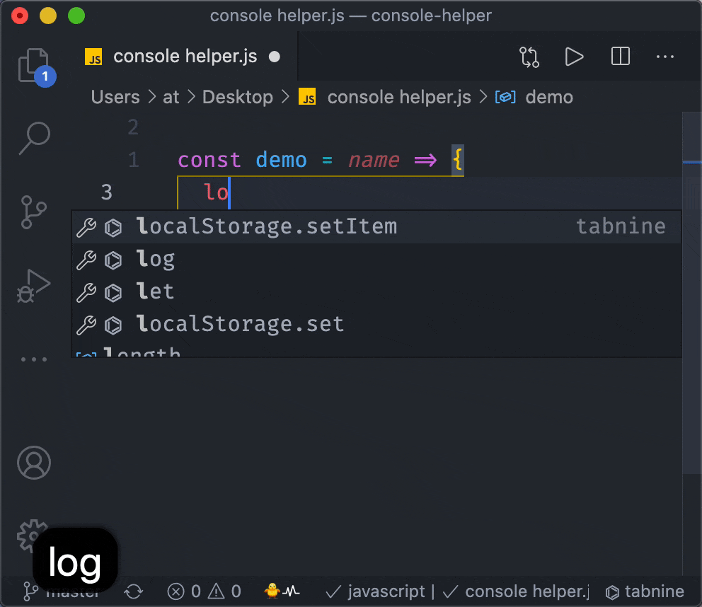 GitHub - Sean529/vscode-console-helper: 20k+ 开发者正在使用的，一键输出 console.log 的 vscode 插件