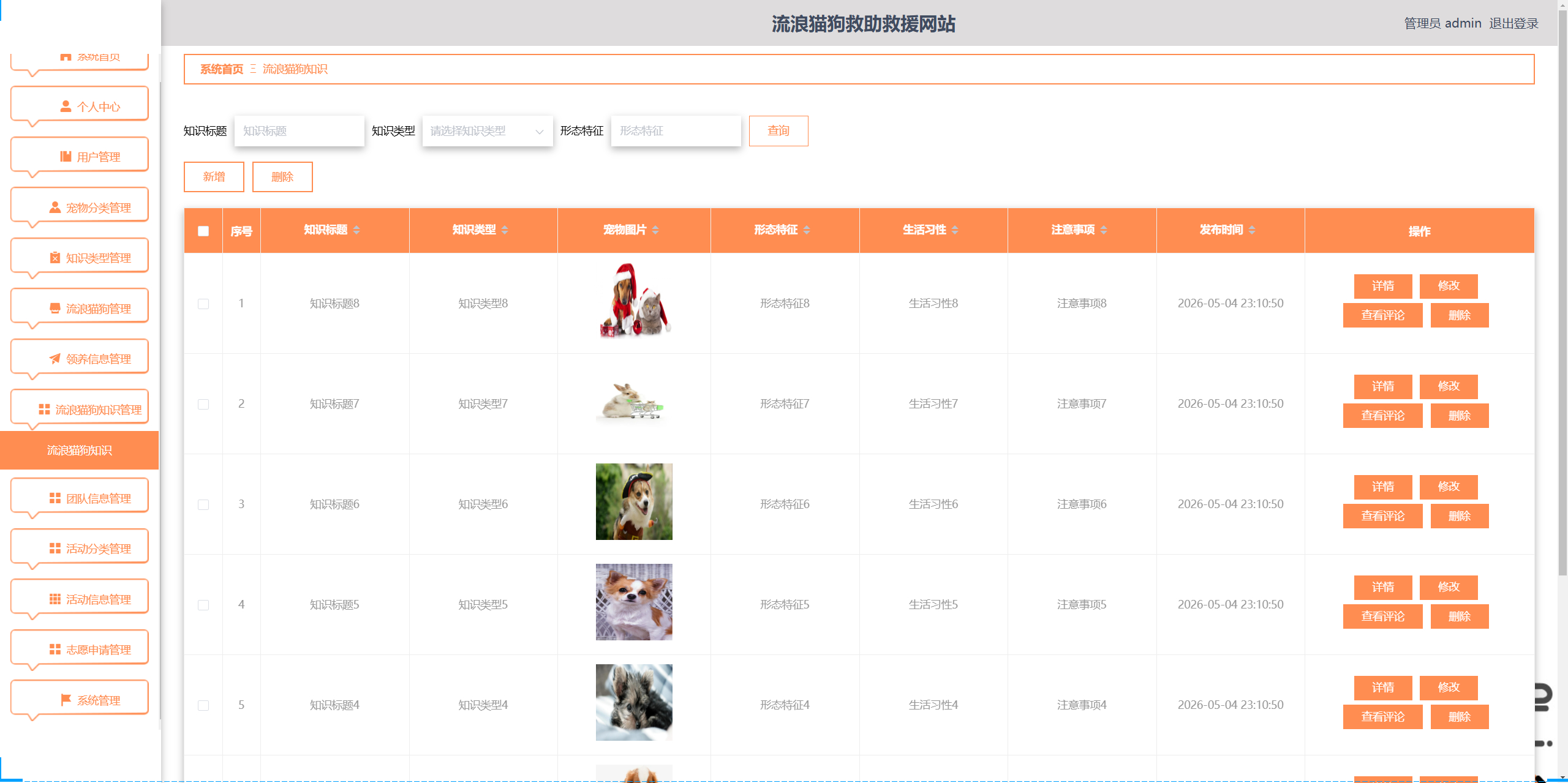 GitHub - wang-buer/chognwu1: 基于springboot的流浪猫狗救助管理系统拥有两种角色 管理员:用户管理、宠物管理、分类管理、活动管理、宠物知识管理等 用户：登录 ...