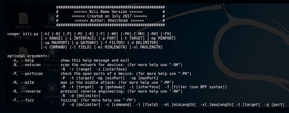 GitHub - niloofarkheirkhah/nili: Nili is a Tool for Network Scan, Man in the Middle, Protocol ...