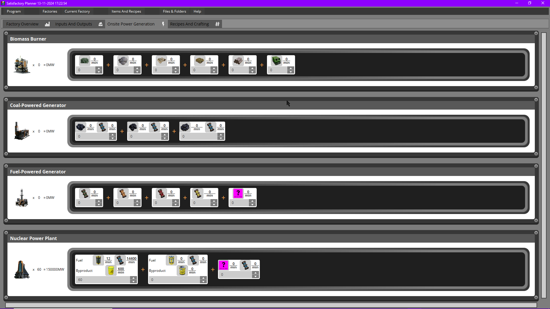 GitHub - ReikaKalseki/Satisfactory-Planner: A tool for planning efficient self-contained ...