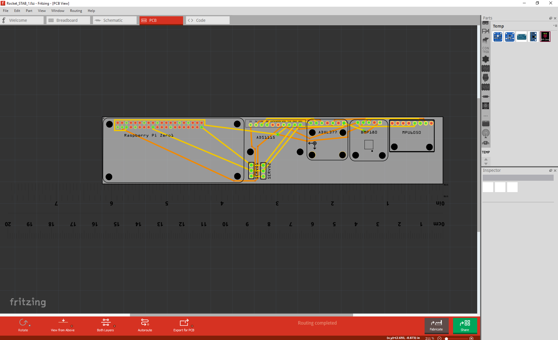 GitHub - glencostigan/stab: Arduino Controlled Rocket Stabilization