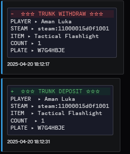 GitHub - hittascripts/ox_logs: Logs made for OX INVENTORY