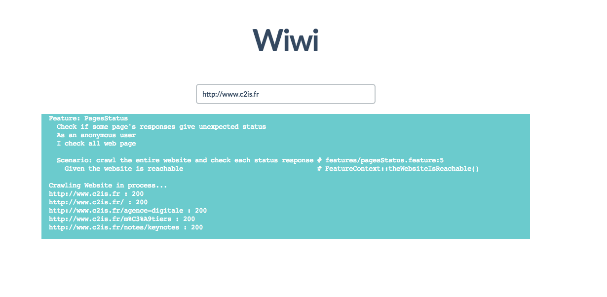 GitHub - c2is/wiwi: Website inspection tool which crawl a website and execute some behat basic ...