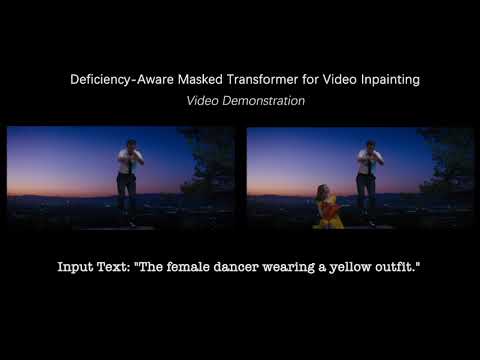 GitHub - yeates/DMT: Deficiency-Aware Masked Transformer for Video ...