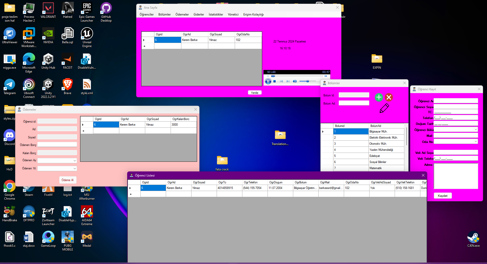 GitHub - berkeexrd/Yurt-Yonetim-Projesi