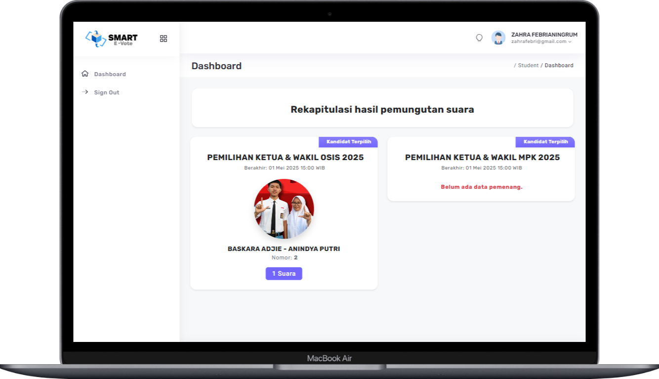 GitHub - SyainaZahrotulLuthfia/SMART-E-VOTE: SMART E-Vote adalah aplikasi e-voting berbasis ...