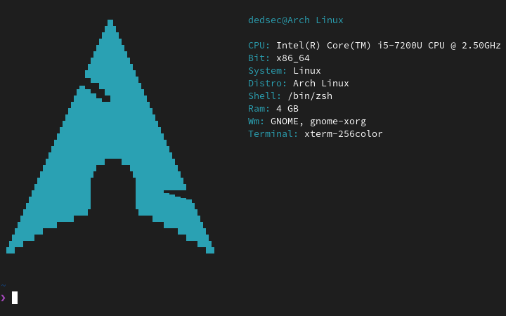 GitHub - DedSec77/deadfetch: This is my fetch, with ascii arts from neofetch and internet