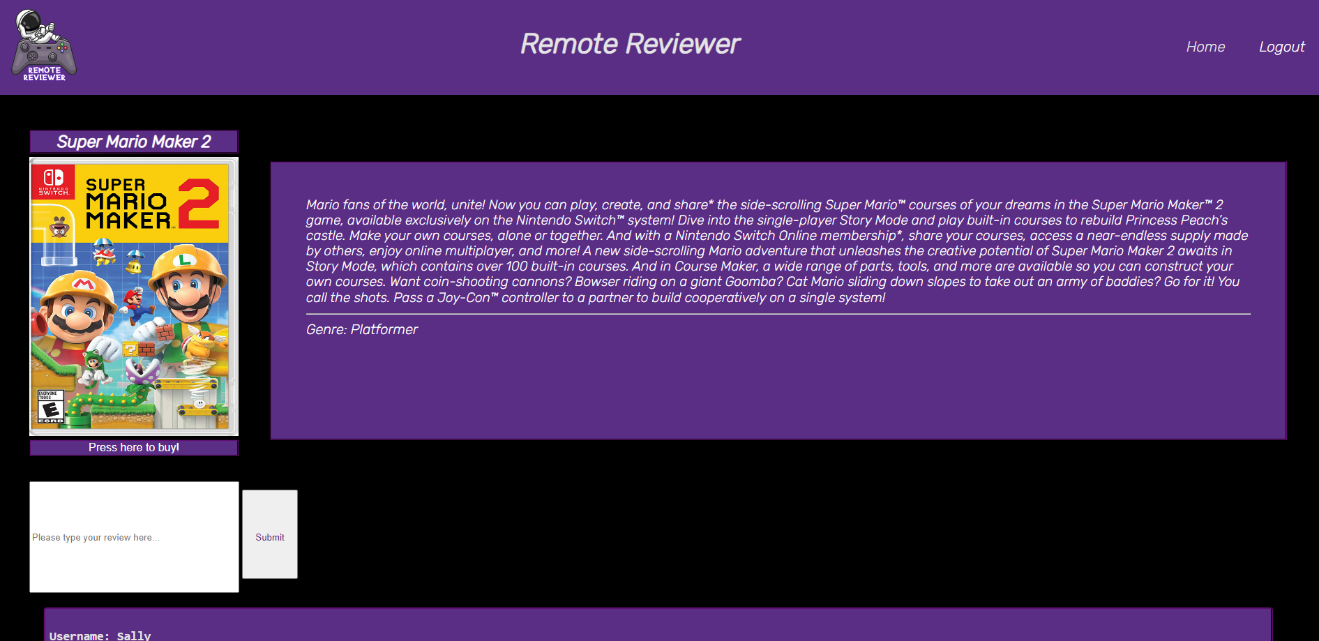 GitHub - videogame-reviewer/videogame_reviewer