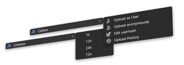 GitHub - karimawi/CatboxUploader: A context menu based program for Windows to upload your files ...