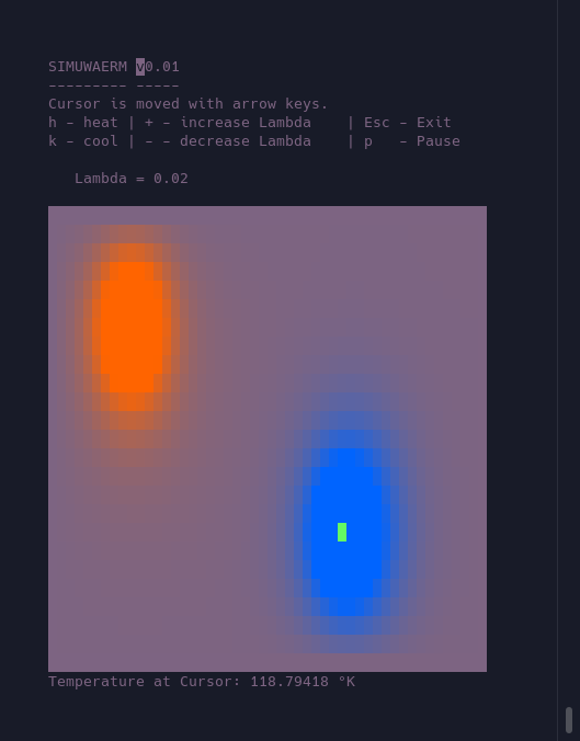GitHub - lennart-finke/simuwaerm: A simple heat simulation in pure Rust.