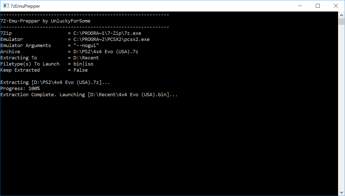 GitHub - UnluckyForSome/7zEmuPrepper: Extracts compressed ISO files ready for feeding into ...